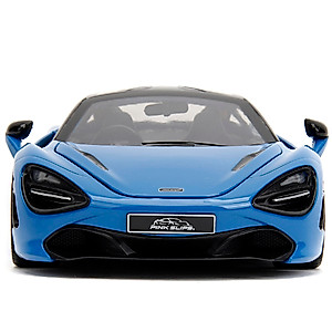 720S Blue and Dark Blue with Black Top Pink Slips Series 1/24 Diecast Model Car by Jada 34850