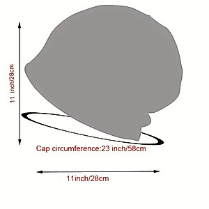 Jemis Women's Baggy Slouchy Beanie Chemo Cap for Cancer Patients (2pcs Red & Green)