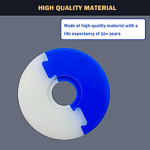 Flibyt Bathtub Spout Back Seal, Protect Bath Finished Wall from Water, Tub Spout Water Leakage Disc Seal for 1/2" Copper Pipe (OD 0.63" / 16mm)