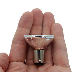 lumenivo Elevator Bulb MR11 Fixture 12V 20 Watt Replacement Bulb Frosted Glass Halogen Bayonet Light Bulb (BA15D) - Can Be Used to Replace a 6435 Phillips Halogen Reflector Lamp 12V 20W - 1 Pack