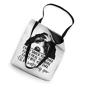 Bernedoodle I'll Be Watching You Bernedoodle Dog Lovers Gift Tote Bag