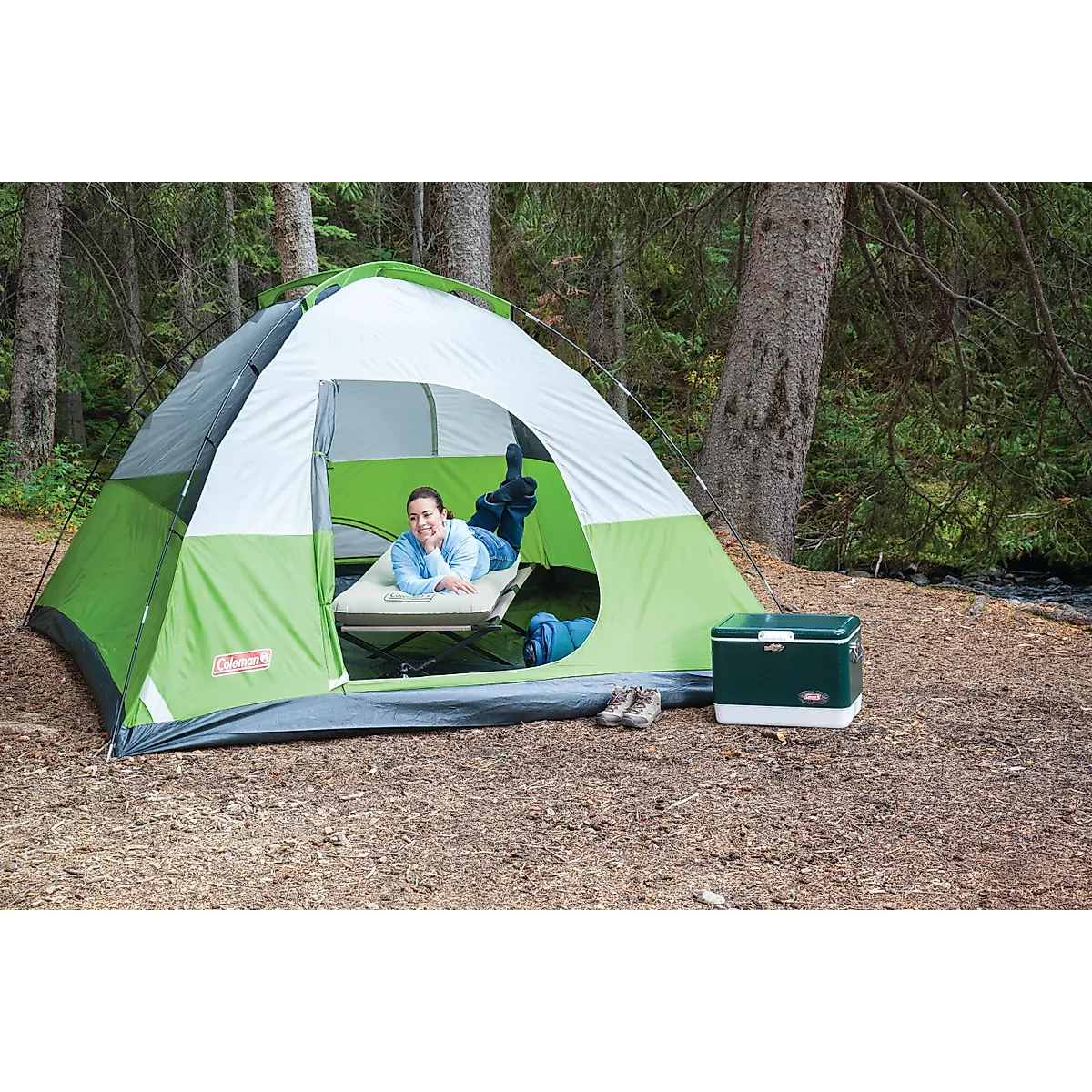 Coleman EasyStay Plus Single-High Twin Air Mattress, ComfortStrong Coil Construction for Superior Support & AirTight System for Leak-free Night