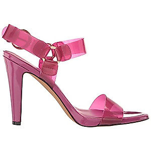 Karl Lagerfeld Paris Women's Cieone Ankle Strap Dress Heeled Sandal, Orchid, 7