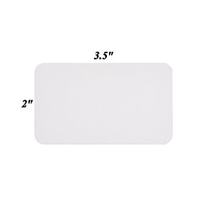 BLUECELL 200pcs White Color Paper Message Business Gift Card Word Card 3.5 x 2 inches (White)