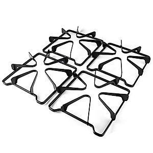 8053458 4 Pack of Gas Range Burner Cooking Grate for Compatible with Whirlpool WPW10268483 W10268483 8053580 AP6018155 PS11751457