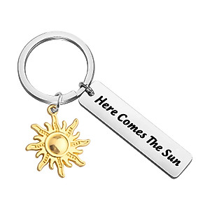 Lywjyb Birdgot Lyrics Gift Inspiring Meaningful Gift Here Comes The Sun Key Rings