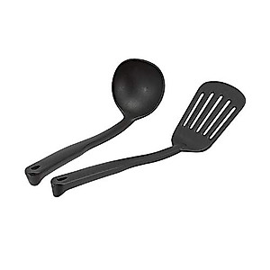 Amazon Basics Hard Anodized Non-Stick 12-Piece Cookware Set, Black - Pots, Pans and Utensils