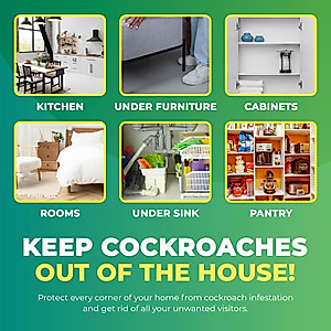 Roach Traps Indoor - 12 Pack Roach Bait Traps | Effective German Roach Killer for Home Infestation - Child and Pet Safe Roach Killer Indoor Infestation Easy-to-Use Glue Traps for Roaches – UCatch