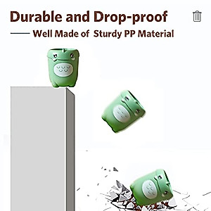 Benshukam Cartoon Garbage Bin Dinosaur Trash Can Plastic Garbage Can Waterproof Wastebasket Garbage Waste Basket with Pressure Ring for Home Kitchen Bathroom Pink