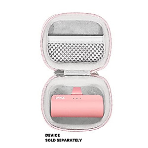 alltravel Case for iWALK Mini Portable Charger for iPhone and Androi 3350mAh, 4300mAh, 4500mAh, 4800mAh (Pink)