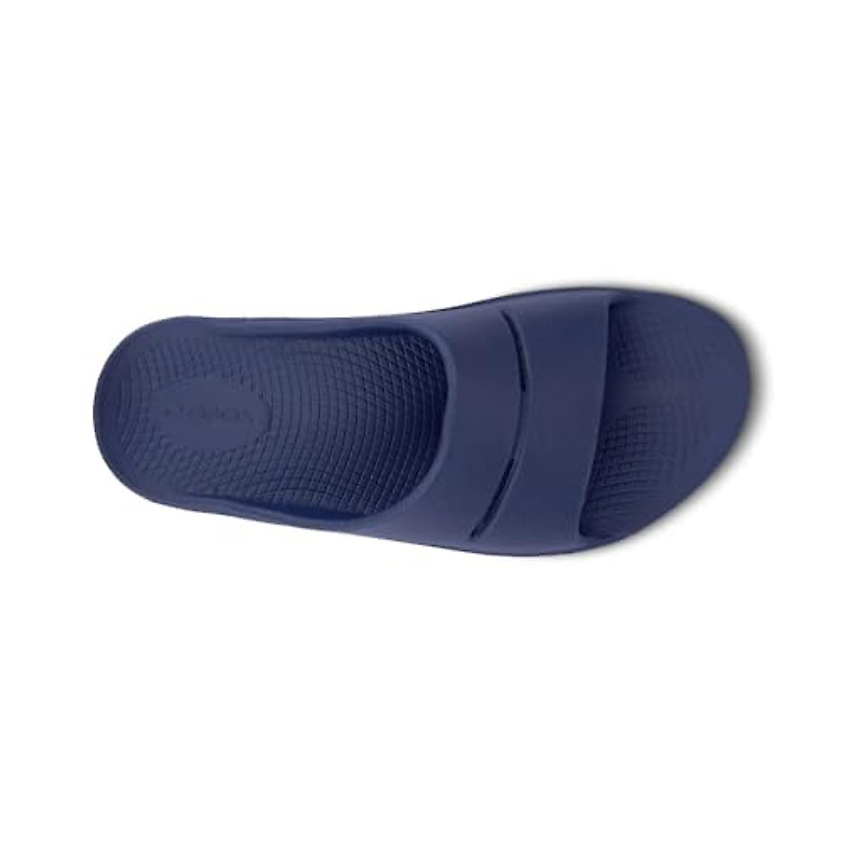 OOFOS - Unisex OOahh Sport - Post Run Recovery Slide Sandal (Navy Blue, us_footwear_size_system, adult, women, numeric, medium, numeric_6)