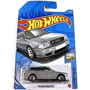Hot Wheels 2021, '94 Audi Avant RS2 Silver, Factory Fresh 10/10, 157/250