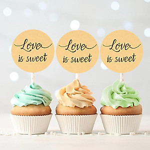 96PCS Love is Sweet Stickers Labels Wedding Favor Labels, Wedding Treat Stickers,Anniversary Stickers