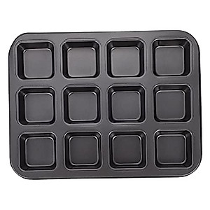 UPKOCH Bread Oven Candy Mold Black Metal Wedding Cake Pans Donut Baking Pans Metal Cake Homemade Chocolate Mold Cake Mold Kitchen Supply Ice Cubes Dividing Line Brownie Mousse Dessert
