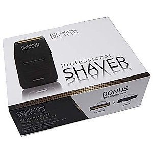 Common Wealth Professional Shaver Cordless Hypoallergenic Bump Free Gold Pro Foil Barber Finishing Shaper Trimmer Tool CWPS26 for Beard Neckline & Tapered Fades