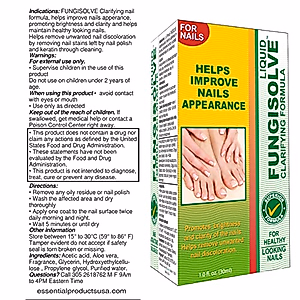 Fungisolve Nail Clarifying - clears out keratin debris where nail fungus thrives 1oz