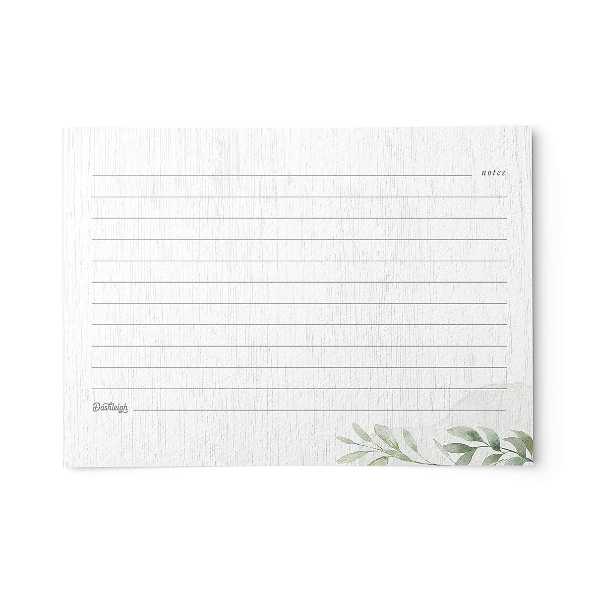 Farmhouse Greenery Recipe Cards from Dashleigh, 48 Cards, 4x6 inches, Sage Green and White, Water-Resistant and Double-Sided (Farmhouse Recipe Cards)