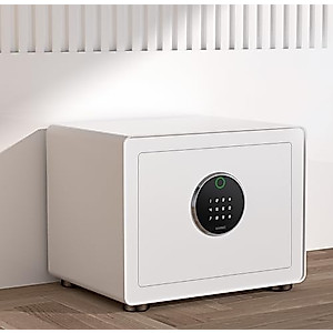 KAPUCI Modern Minimalism Design Biometric Fingerprint Touch Screen Safe, 1.28 Cubic Feet Auto-Open Safe Box with Digital Virtual Password,Safety Steel Home Safes for Wardrobe,Home,Office,Hotel