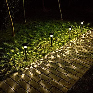 AOBON Solar Lights Outdoor Garden,4 Pack Solar Pathway Lights Outdoor,Solar Lights Outdoor Waterproof for Garden, Landscape, Path, Yard, Patio, Driveway, Walkway.Cool White