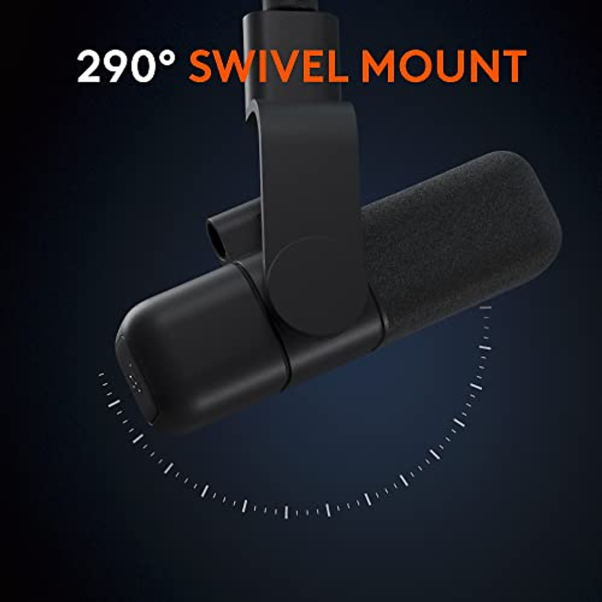 Logitech for Creators Blue Sona Active Dynamic XLR Broadcast Microphone for Streaming and Content Creation, ClearAmp Preamp, Dual-Diaphragm Capsule, Internal Shockmount - Graphite