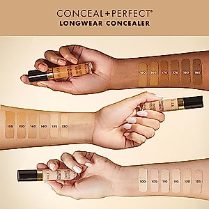 Milani Conceal + Perfect Longwear Concealer - Medium Beige (0.17 Fl. Oz.) Vegan, Cruelty-Free Liquid Concealer - Cover Dark Circles, Blemishes & Skin Imperfections for Long-Lasting Wear