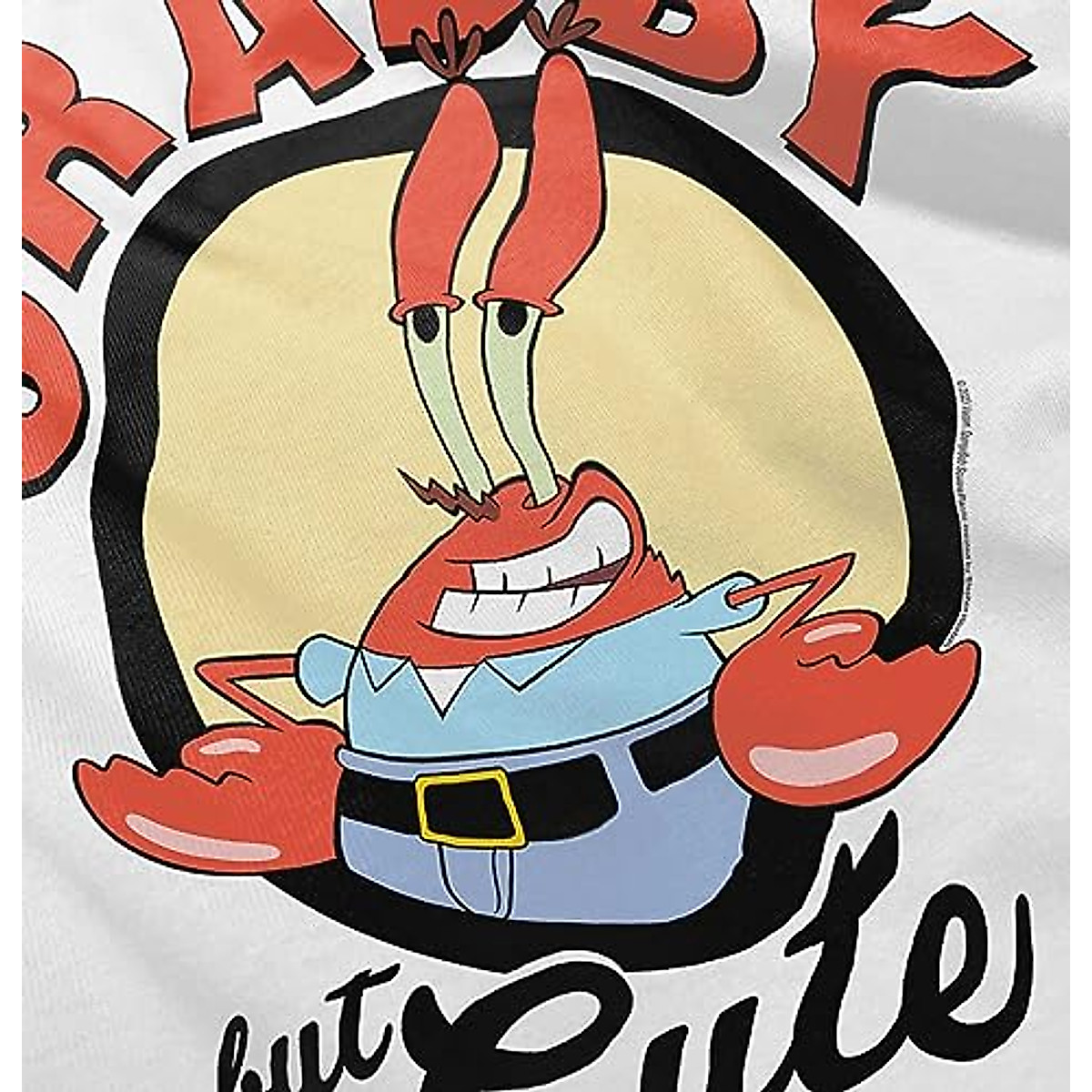 Brisco Brands Mr.Krabs Krabby But Cute Cartoon Football Romper Boy Girl