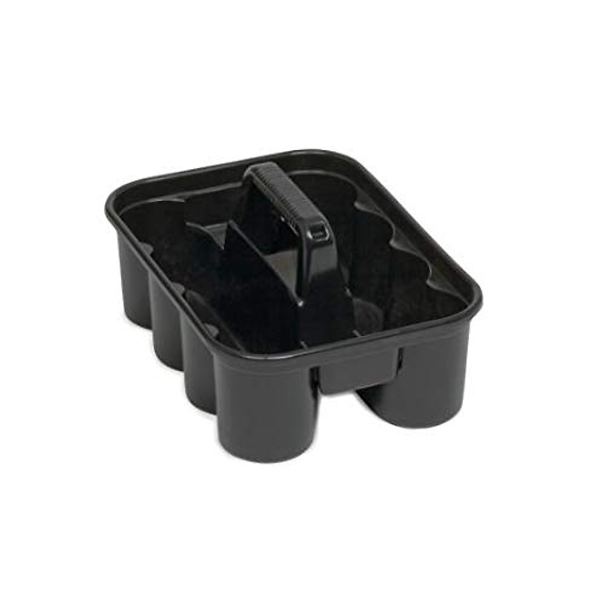 Rubbermaid Commercial Products Deluxe Carry Caddy for Cleaning Products, Spray Bottles, Sports/Water Bottles, and Postmates/Uber Eats Drivers, Black (FG315488BLA)