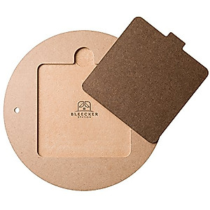 Bat System for Potter’s Wheel, 12” Round Outer Bat with Set of Six 7” Square Inner Bats, Bat Adapter with Removable Inserts for Throwing Pottery, for Potters and Clay Artists