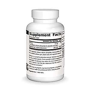 Source Naturals Selenium, Yeast Free 200 mcg from L-Selenomethionine - 120 Tablets