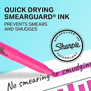 SHARPIE Pocket Style Highlighters, Chisel Tip, Assorted Fluorescent, 12 Count