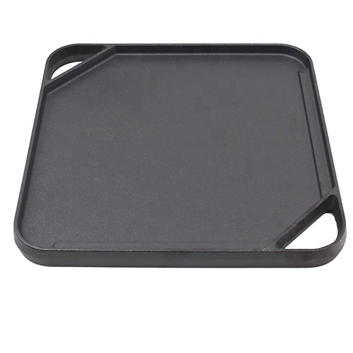 Bruntmor 2-In-1 Pre-Seasoned Cast Iron Skillet Square Roasting Pan With Reversible Griddle Pan For Stove Top | 10"x10" Multi Cooker Deep Roasting Grill Pan, Non-Stick Camping Cookware