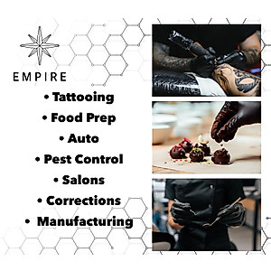 EMPIRE - Black Nitrile Exam Gloves Case - Premium - Non-Sterile - Powder Free - Single Use, Disposable - Latex Free - For Medical, Dental, Lab, Food Service, Home, Fentanyl Resistant, Small 1000 Count