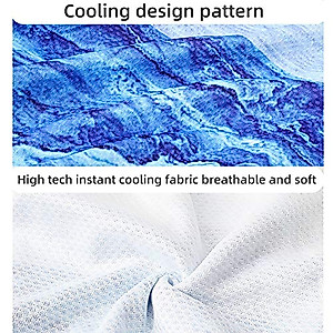 DORA BRIDAL Dog Cooling Vest Instant Pets Cooling Collar Cat Chill Out Ice Shirt for Dogs Puppy Cats in Summer S (Blue)