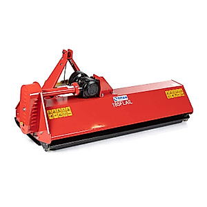 Titan Attachments 3 Point 72" Flail Mower with Replaceable Forged Hammer Blades, PTO Powered 40-60HP Mowing Attachment for Category 1 Tractors and Loaders, Mulch up to 3" Diameter Wood