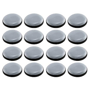 Prime-Line MP75113 1 inch Round, Gray Plastic (16-Pack)