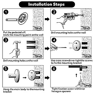 WINCASE Crystal Towel Bar, Chrome Swivel Towel Rack 2 Arms for Bathroom, Silver Swing Hanger Towel Holder Space Saving Wall Mount