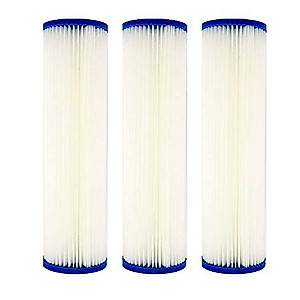Pack of 3 Watts (WPC5-975) 9.75"X2.75" 5 Micron Pleated Sediment Filter