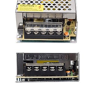 AC 110V/220V to DC 24V 2A 48W Power Supply Transformer Switch,MKASYON AC/DC Switching Adapter Converter Driver for LED Strip Light,CCTV Camera,Security System Computer Project,Radio and More (24V2A)