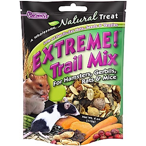 F.M. Brown'S Extreme Trail Mix Hamster Gerbil Rat And Mouse Treats, 4-Ounce