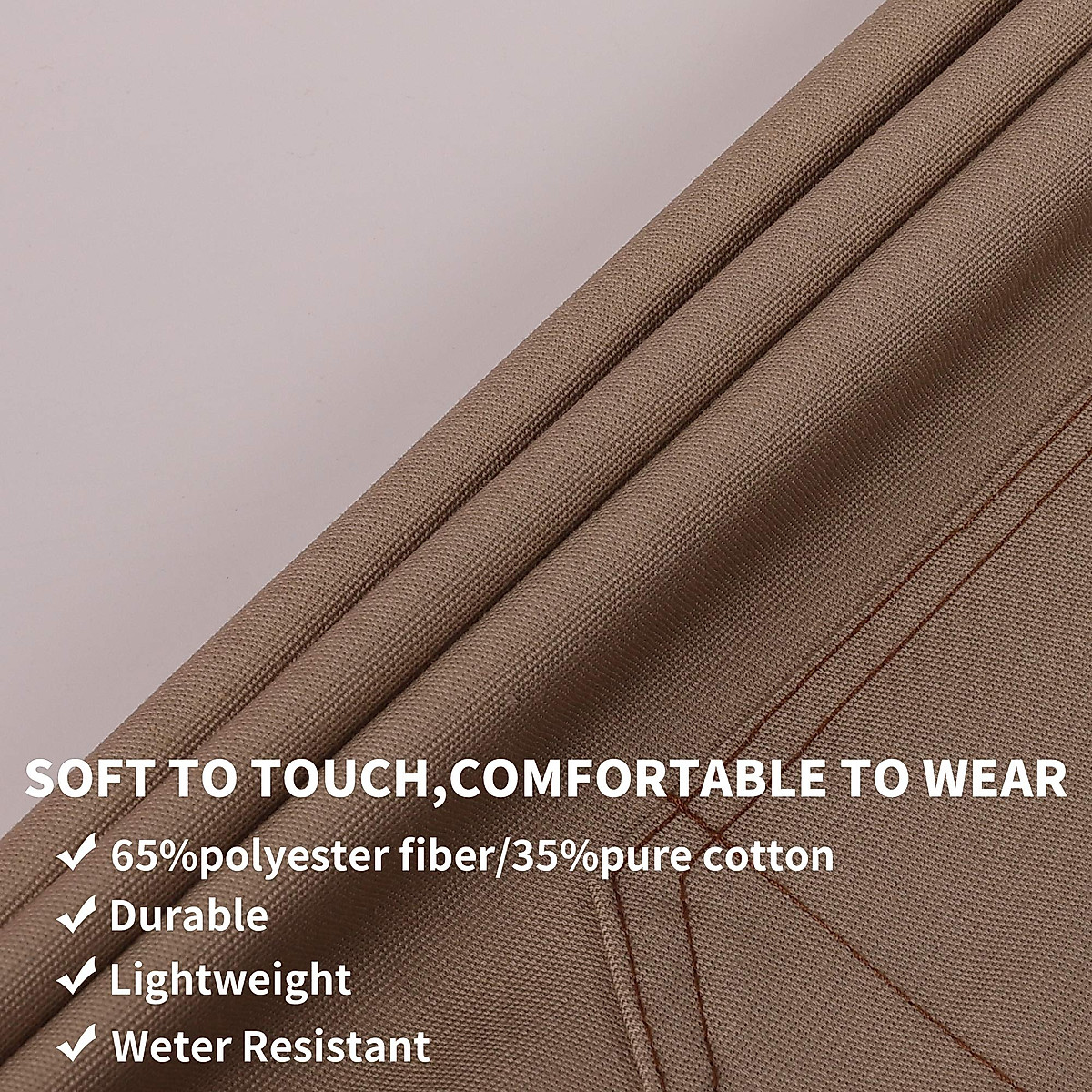 Aprons for Men Women With Pockets, Adjustable Cross Back Cooking Kitchen Apron - beige -