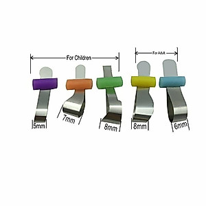 20 Pcs Dental Matrices Matrix Bands Stainless Steel Forming Sheet with Positioning Filling Tool Blue