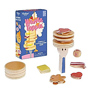 Ridley's Games: Waffle Topple | Fun Food Balancing Game for All Ages | Game for 2+ Players with 15 Minute Playtime for Ages 6+ | Don't let The Stack Fall Over!