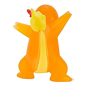 Pokemon Battle Figure 4 Pack - Translucent Figures Features 3-Inch Pikachu, Charmander, Bulbasaur, Squirtle - Authentic Details