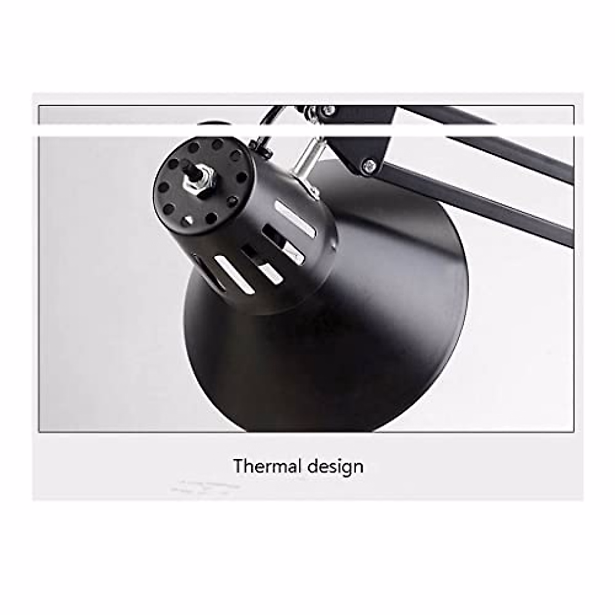 KNOXC Bedside Lamp, Metal Desk Lamp Swing Arm Desk Lamp Adjustable Goose Neck Architect Study Table Lamp Eye-Careading Lamp for Home Office Easy to Assemble/Red1