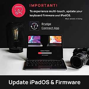 Brydge 12.9-Inch MAX Aluminum Bluetooth Keyboard for iPad Pro (Space Gray)
