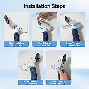 AMVR Upgraded Handle Attachment Compatible with Meta/Oculus Quest 3S/Quest 3 Accessories, 3-in-1 VR Gorilla Tag Long Arms Sticks, Beat Saber Handles, Golf Club Attachment, Extension Grips, VR Game