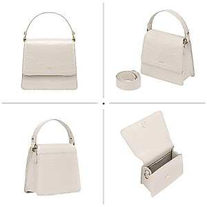 JW PEI Small Top-handle Handbag Vegan Leather Anna Faux Pearl Chain Accessories for DIY Hand bags