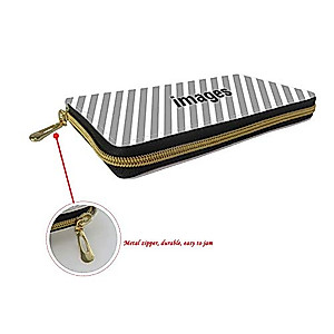 Orange Black Women Clutch Evening Bag Cute Polka Dot Handbag Simple Classy Purse