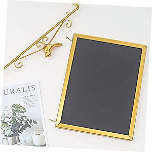 STOBOK Wedding Decor Black Chalkboard Black Decor Small Chalkboard Sidewalk Blackboard Message Board Sign Store Blackboard Table Blackboard Coffee Shop Blackboard The Sign Decorate Bamboo