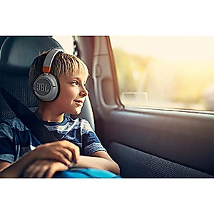 JBL Jr460NC Wireless Over-Ear Noise Cancelling Kids Headphones - White (Renewed)